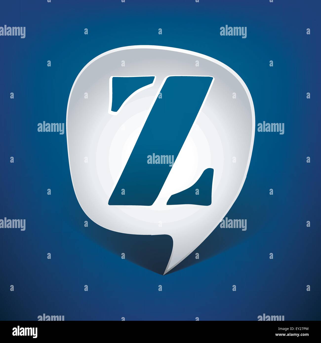 Bubble speech letter Z - vector illustration Stock Vector Image & Art ...