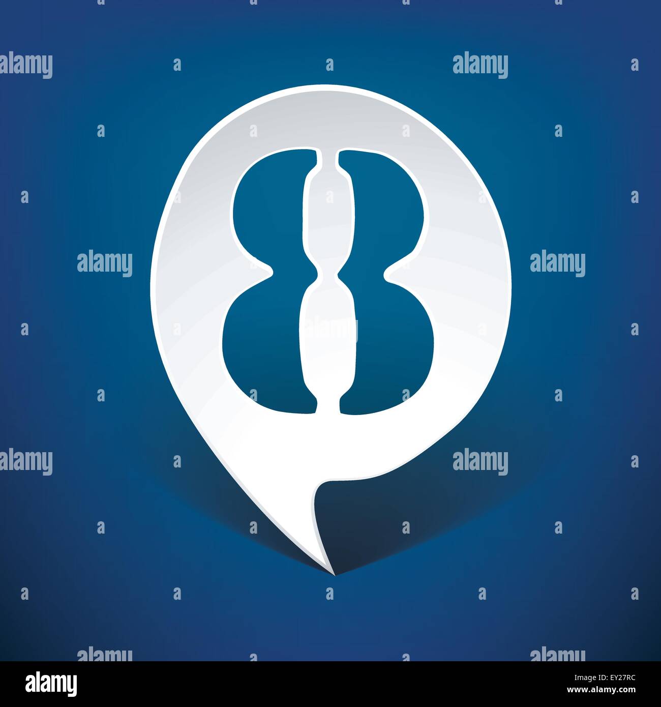 Bubble speech number 8 - vector illustration Stock Vector Image & Art ...