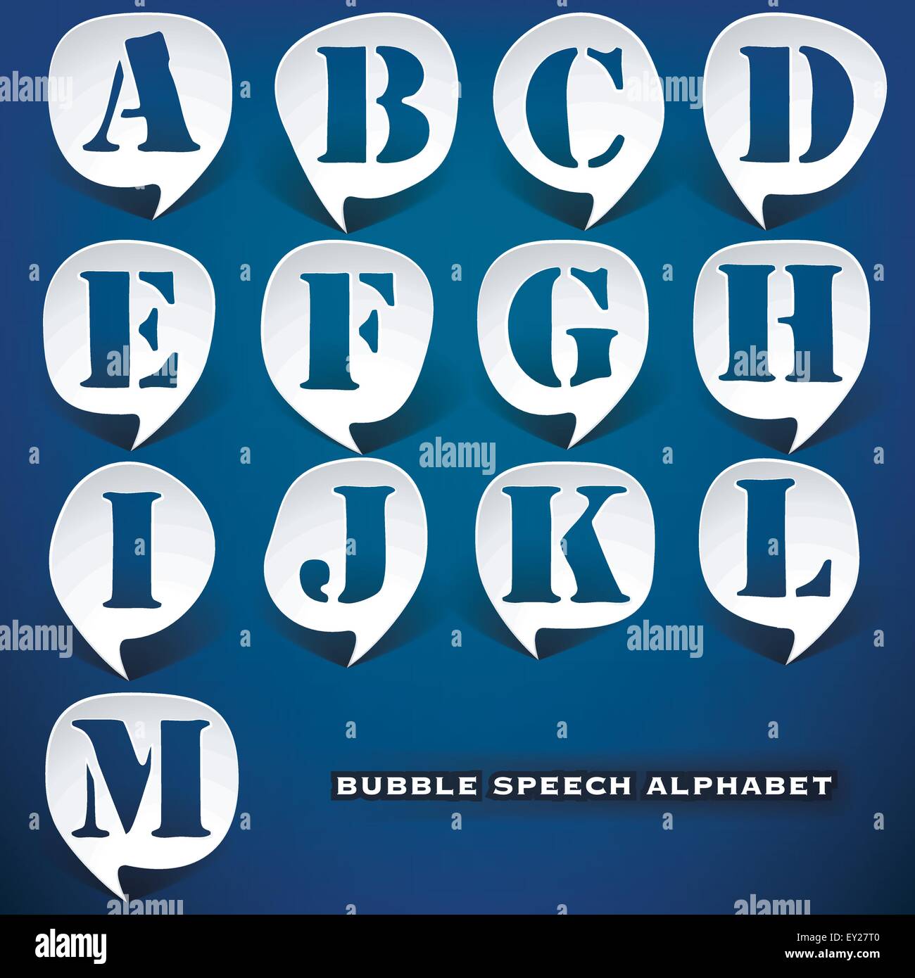 Bubble speech letters - vector illustration Stock Vector Image & Art ...