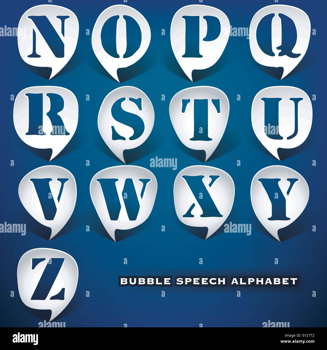 Bubble speech letters - vector illustration Stock Vector Image & Art ...
