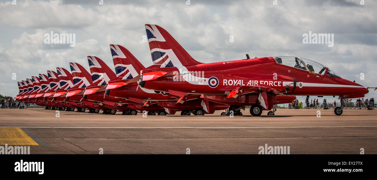 RAF Red Arrows Display Team Stock Photo - Alamy