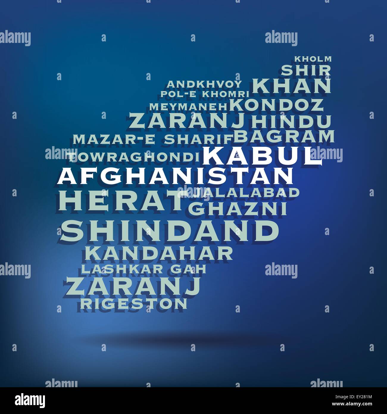 Afghanistan cities Stock Vector Images - Alamy