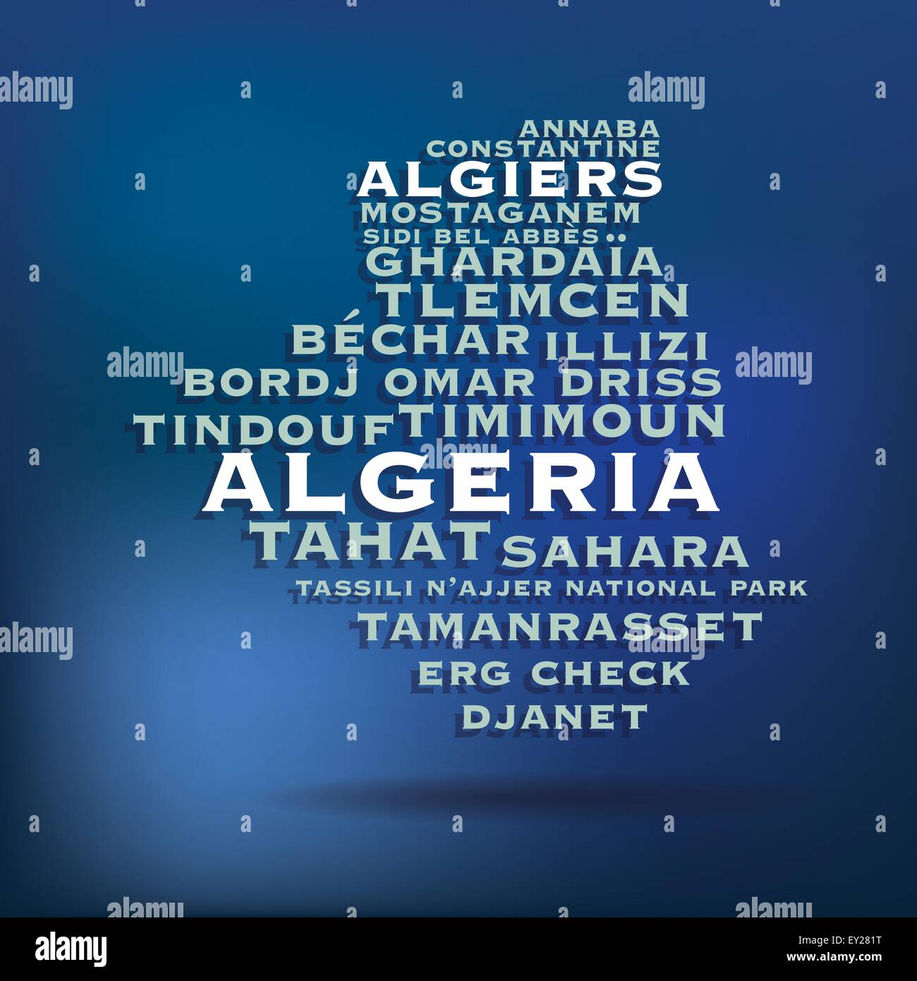 Algeria map Stock Vector Images - Alamy
