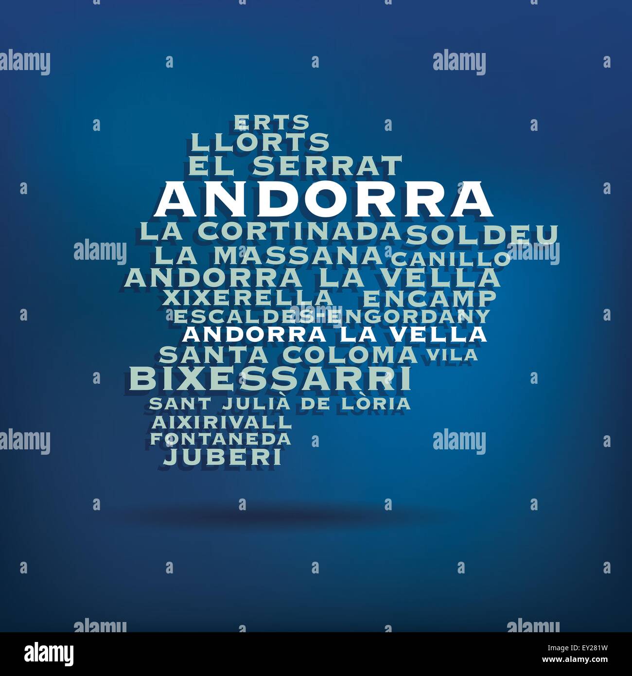 Andorra map Stock Vector Images - Alamy