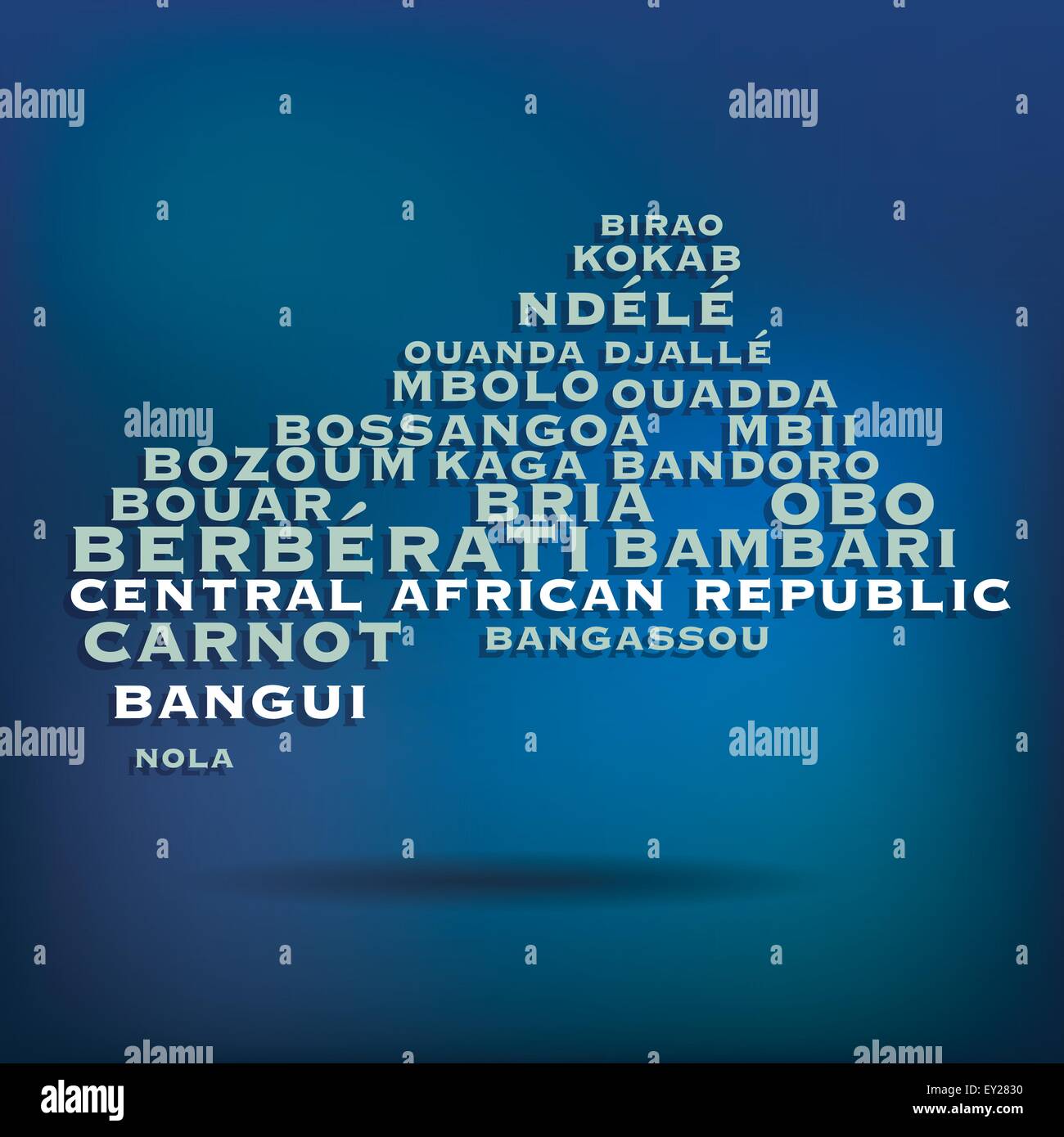 Map of african cities vector hi-res stock photography and images - Alamy