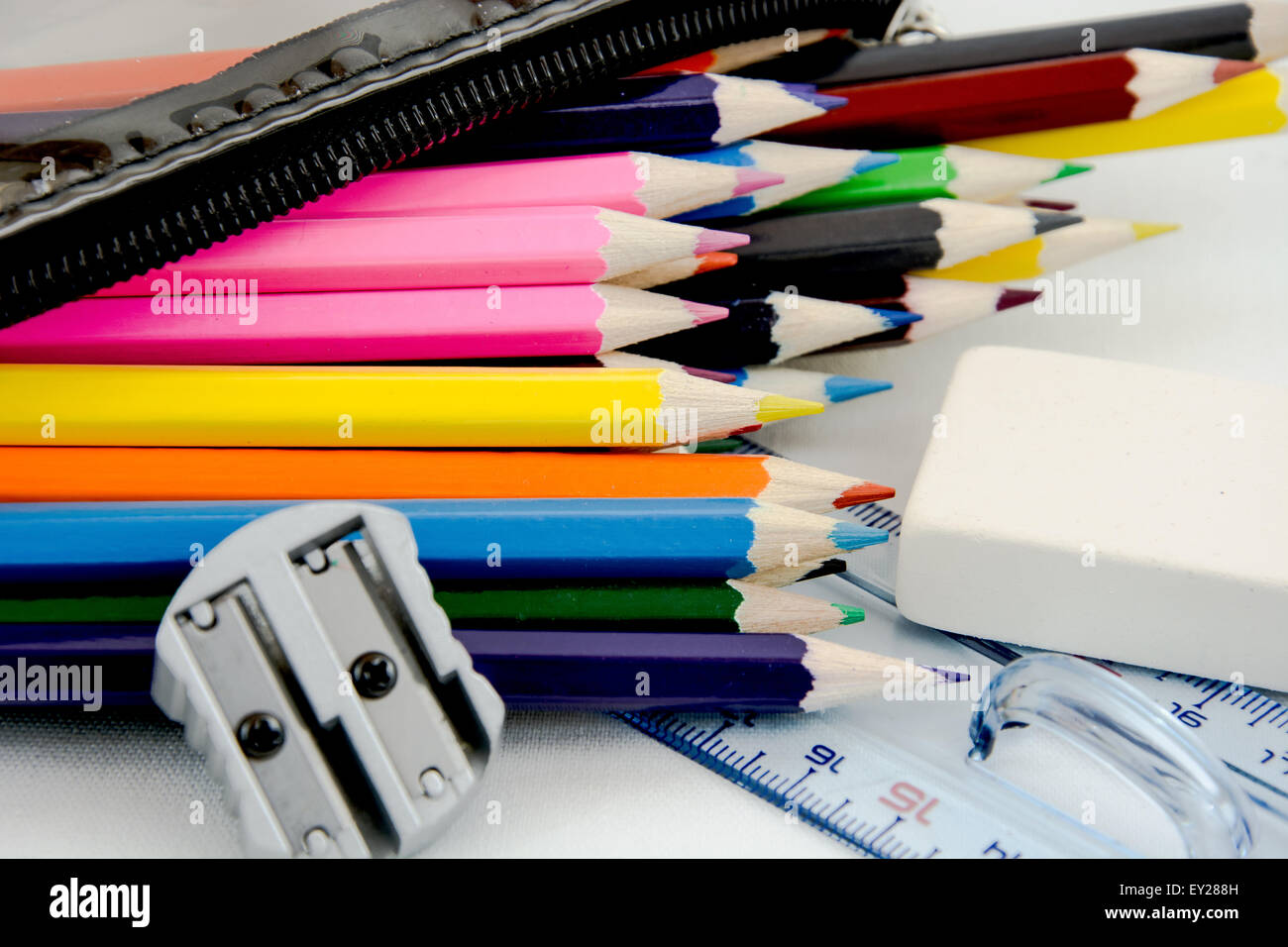 Various object for school Stock Photo - Alamy