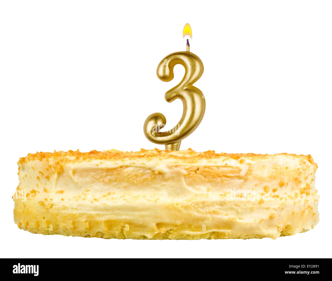 Number 3 candle Cut Out Stock Images & Pictures - Alamy