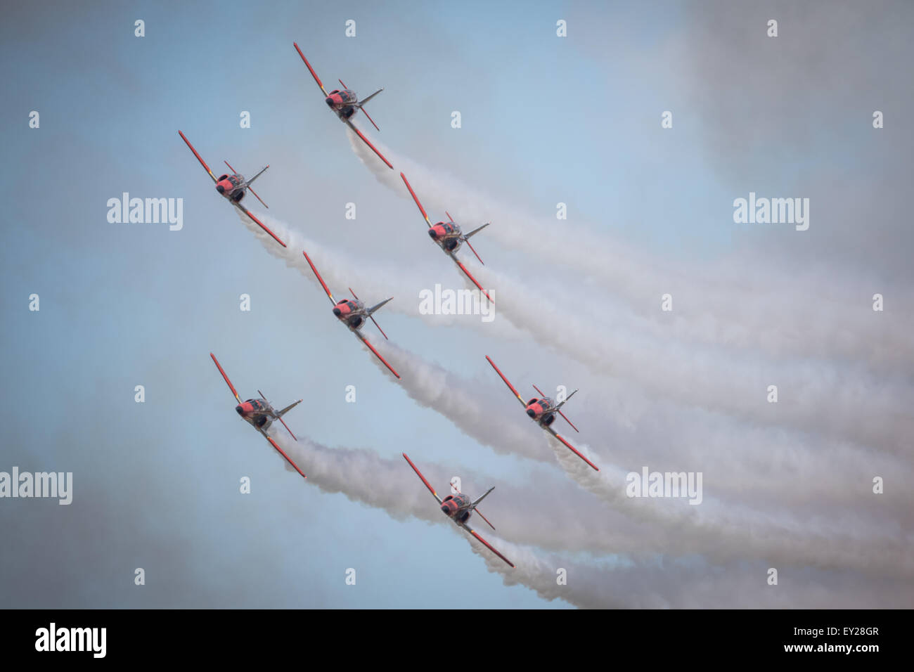 RAF Red Arrows Display Team Stock Photo - Alamy