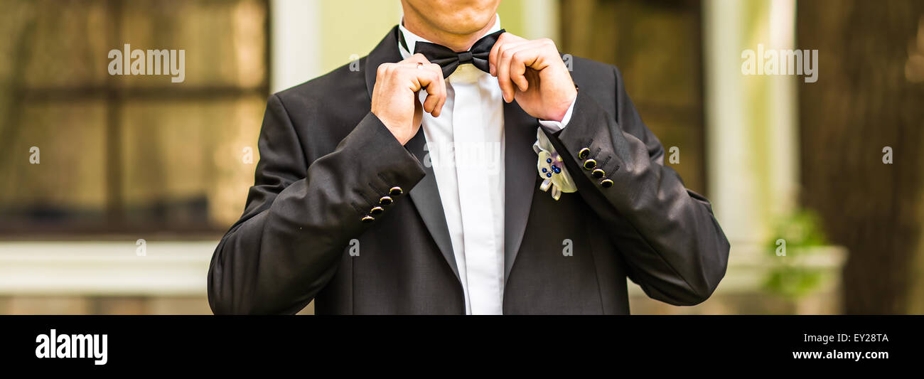man in a bow tie Stock Photo - Alamy