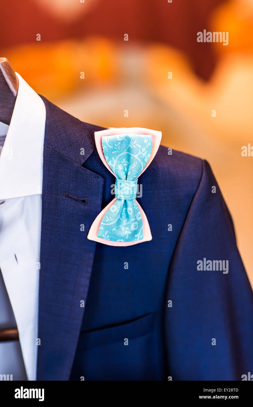 Turquoise bowtie hi-res stock photography and images - Alamy