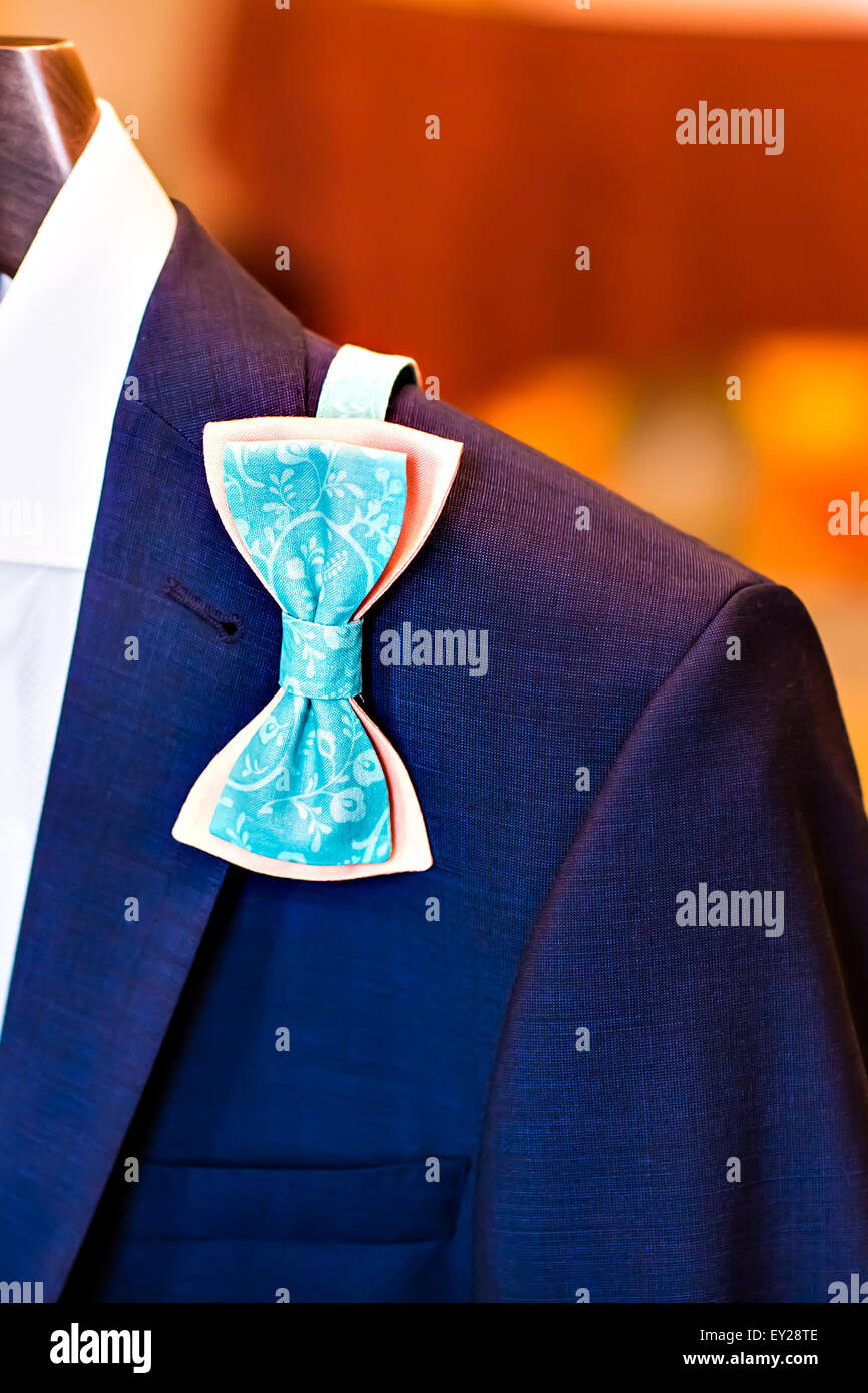 Turquoise bowtie hi-res stock photography and images - Alamy