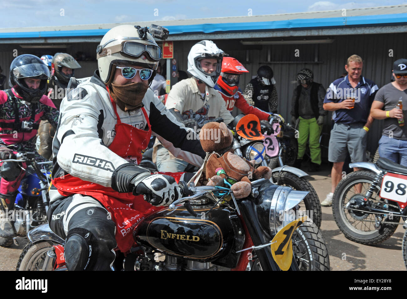 Kings Lynn, Norfolk, UK. 18/07/2015. Pits at Dirt Quake IV with Guy ...