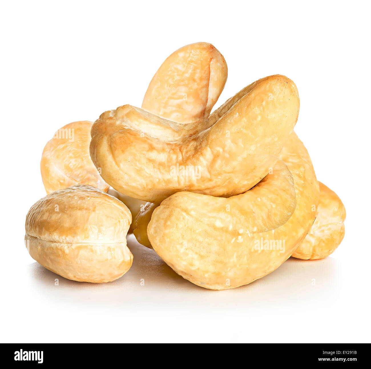 Cashews nuts isolated on a white background Stock Photo - Alamy
