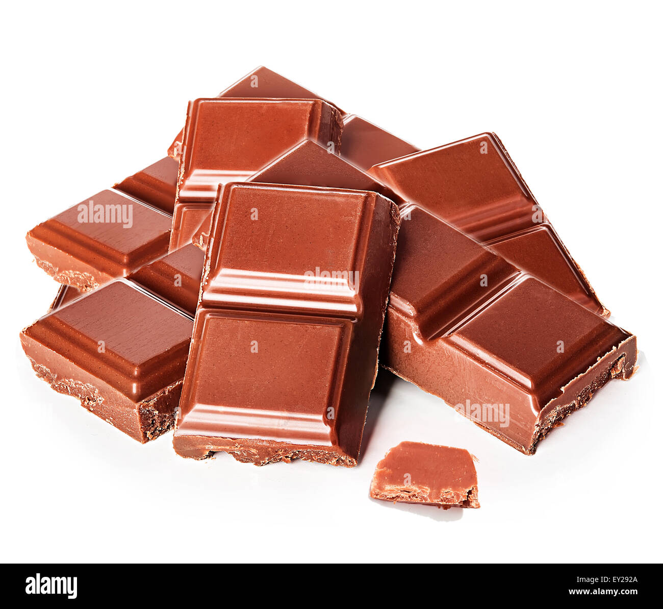 Chocolate isolated on white background Stock Photo - Alamy