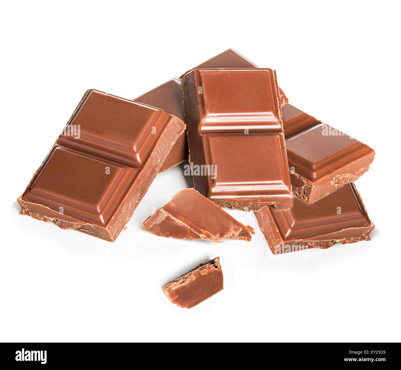 Chocolate isolated on white background Stock Photo - Alamy