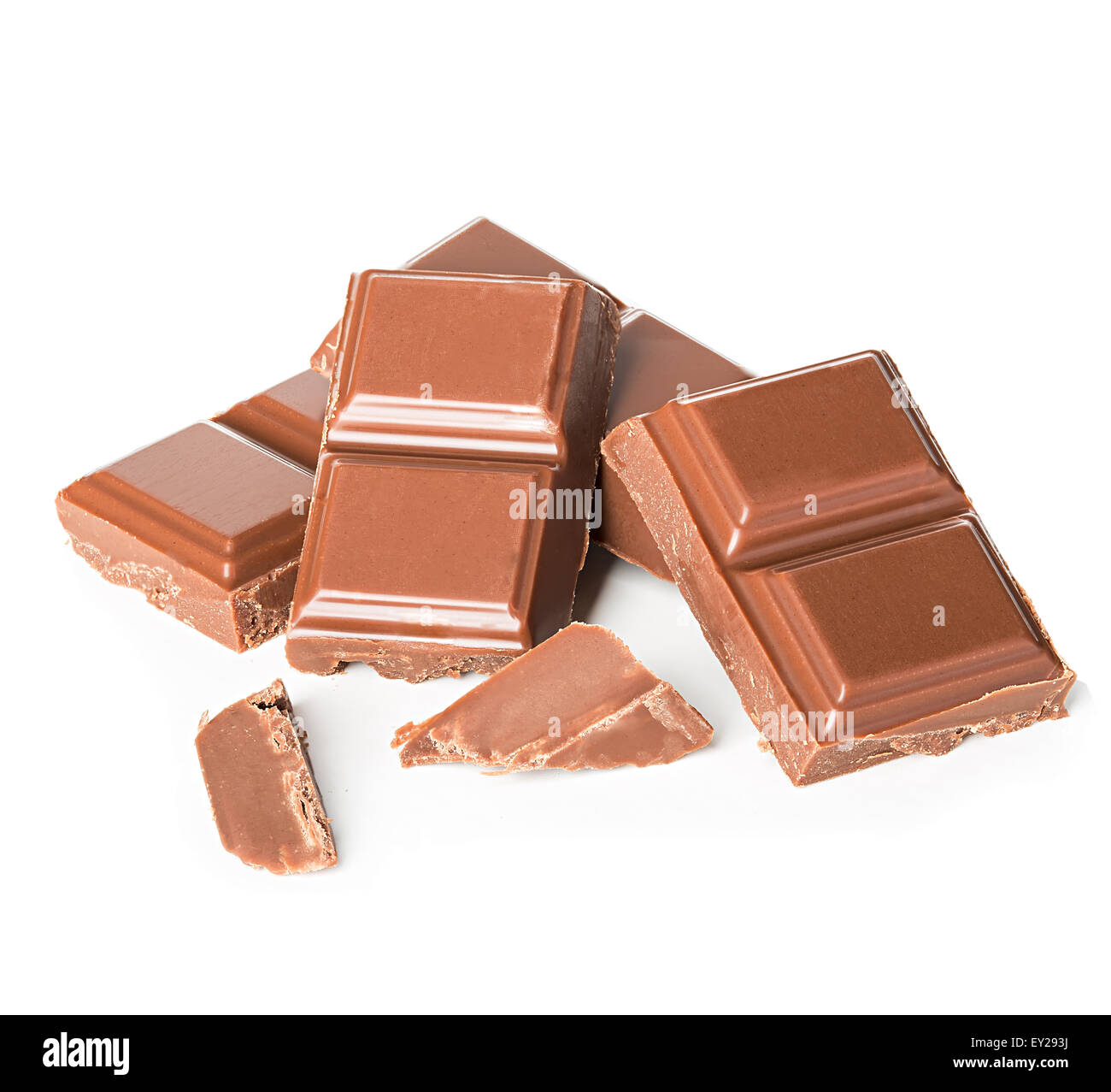 Chocolate isolated on white background Stock Photo - Alamy