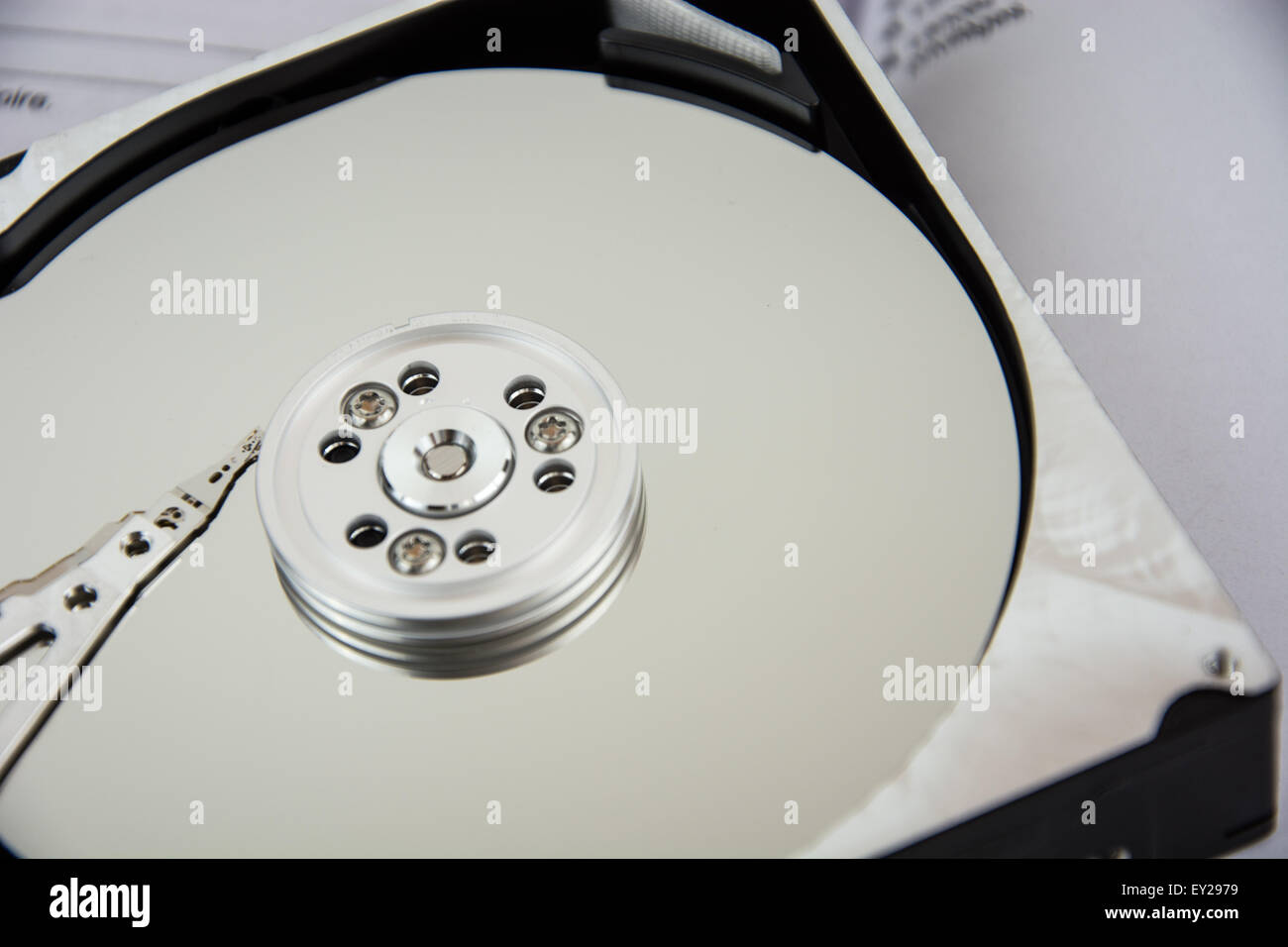 Hard Disk and Book Stock Photo - Alamy