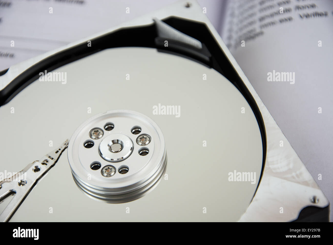 Hard Disk and Book Stock Photo - Alamy