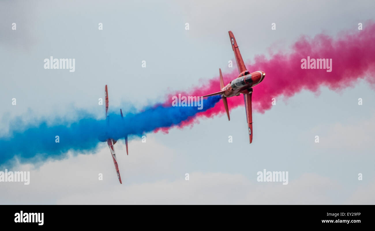 RAF Red Arrows Display Team Stock Photo - Alamy