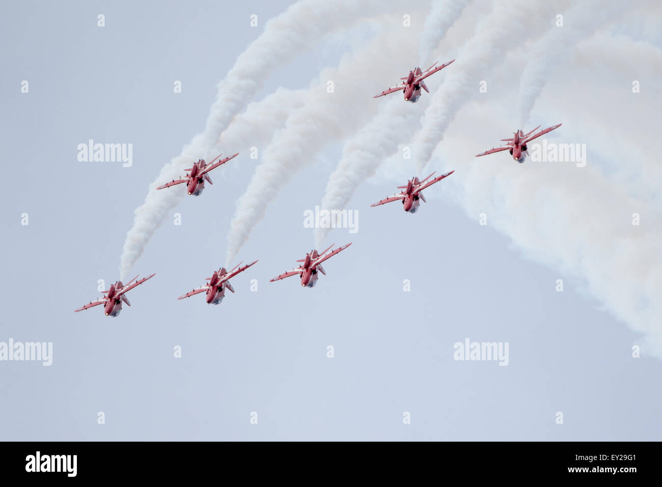 RAF Red Arrows Display Team Stock Photo - Alamy