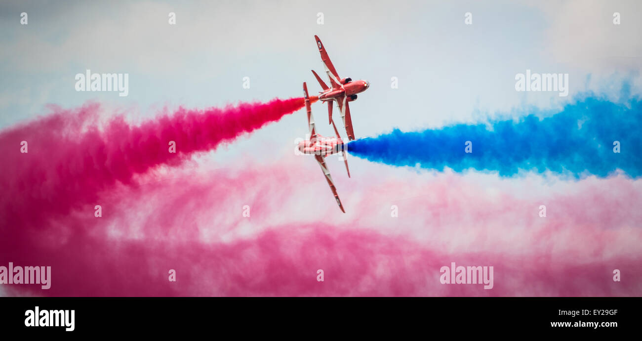 RAF Red Arrows Display Team Stock Photo - Alamy