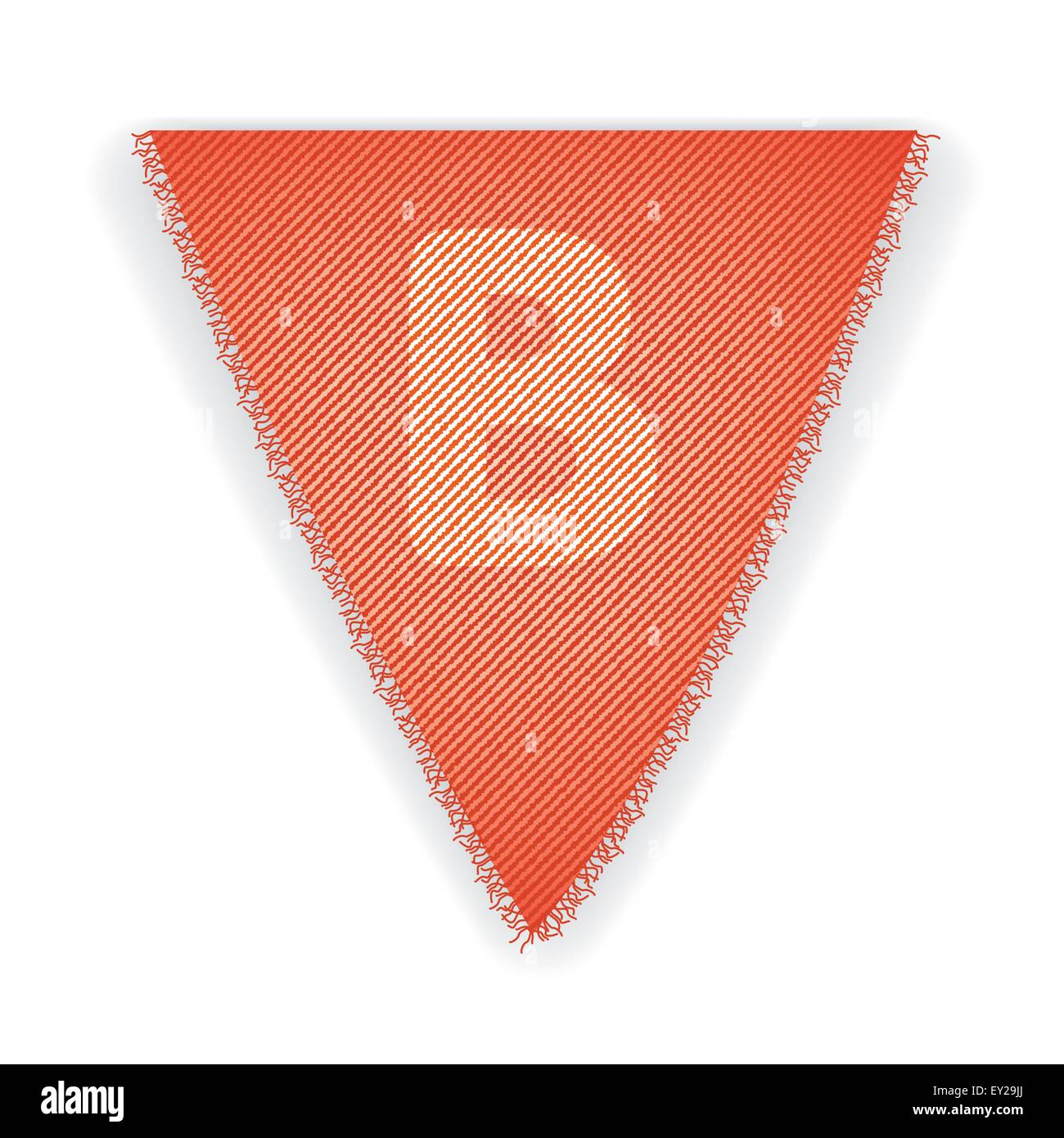 Bunting flag letter B - eps 10 vector illustration Stock Vector Image ...
