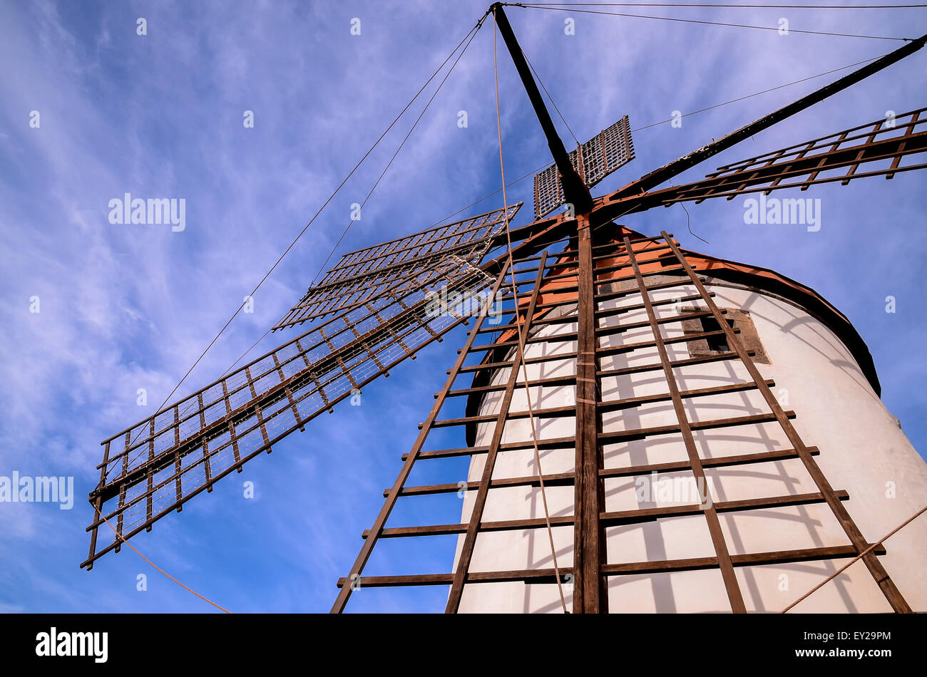 Vintage Wind Mill Stock Photo - Alamy