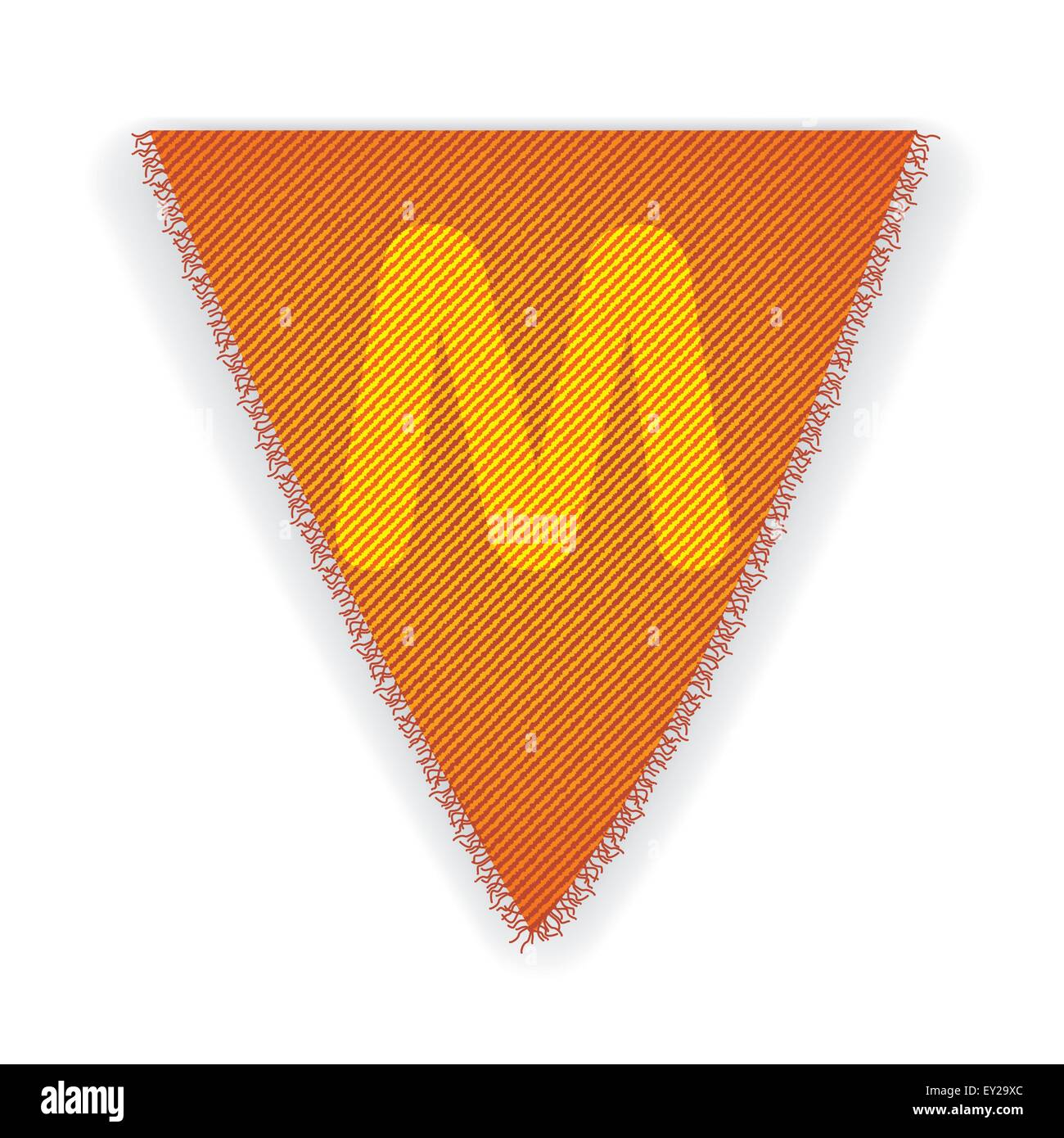 Bunting flag letter M - eps 10 vector illustration Stock Vector Image ...