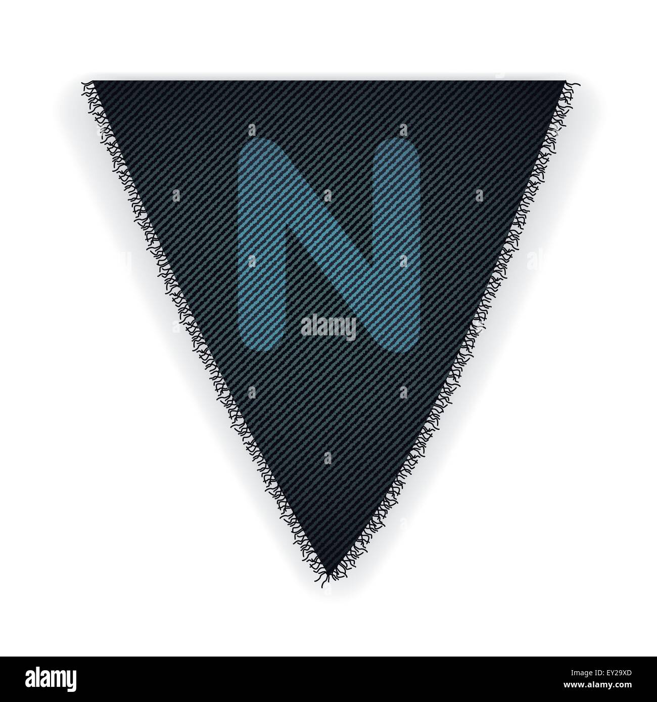 Bunting flag letter N - eps 10 vector illustration Stock Vector Image ...