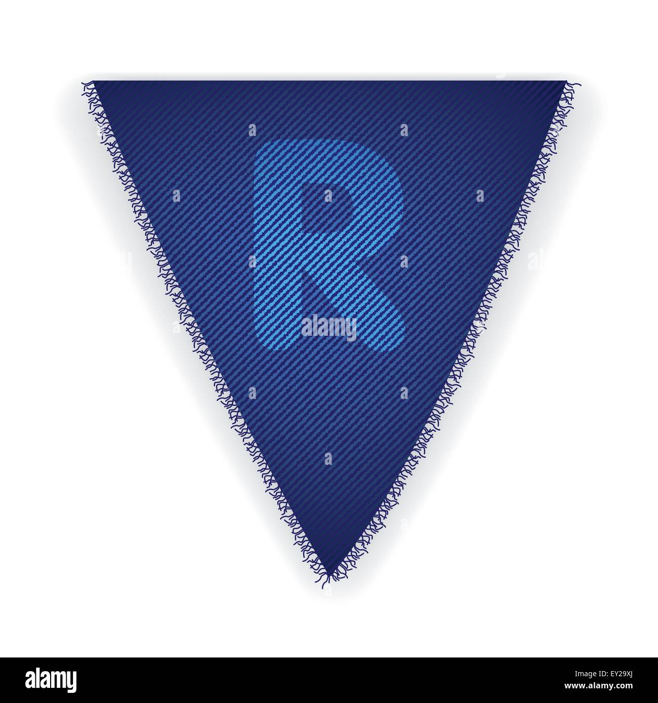 Bunting flag letter R - eps 10 vector illustration Stock Vector Image ...