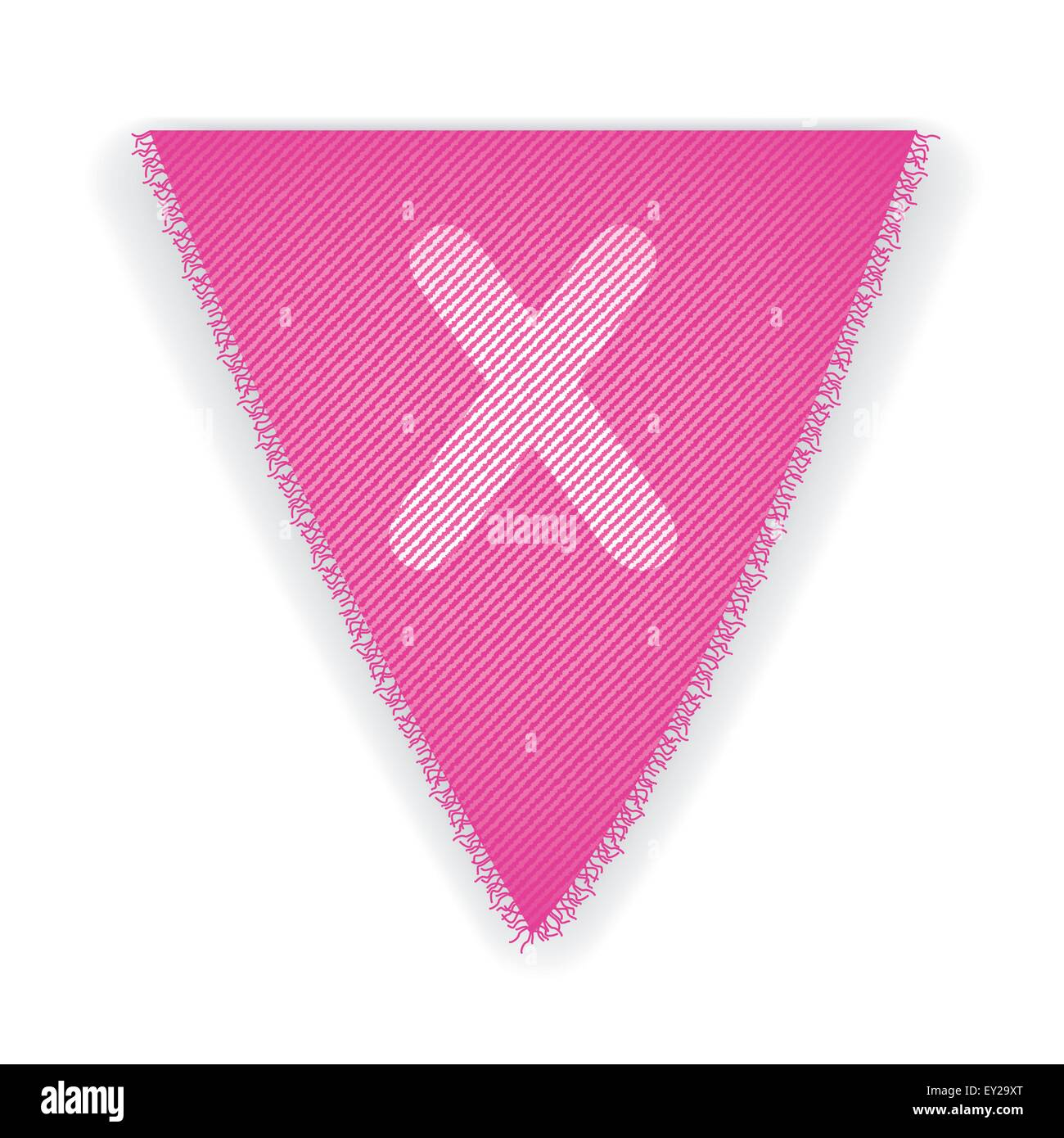 Bunting flag letter X - eps 10 vector illustration Stock Vector Image ...