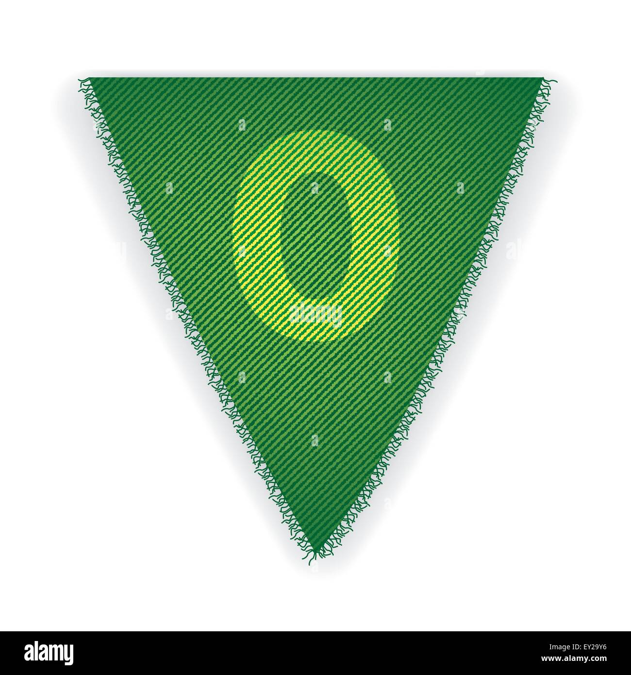 Bunting flag number 0 - eps 10 vector illustration Stock Vector Image ...