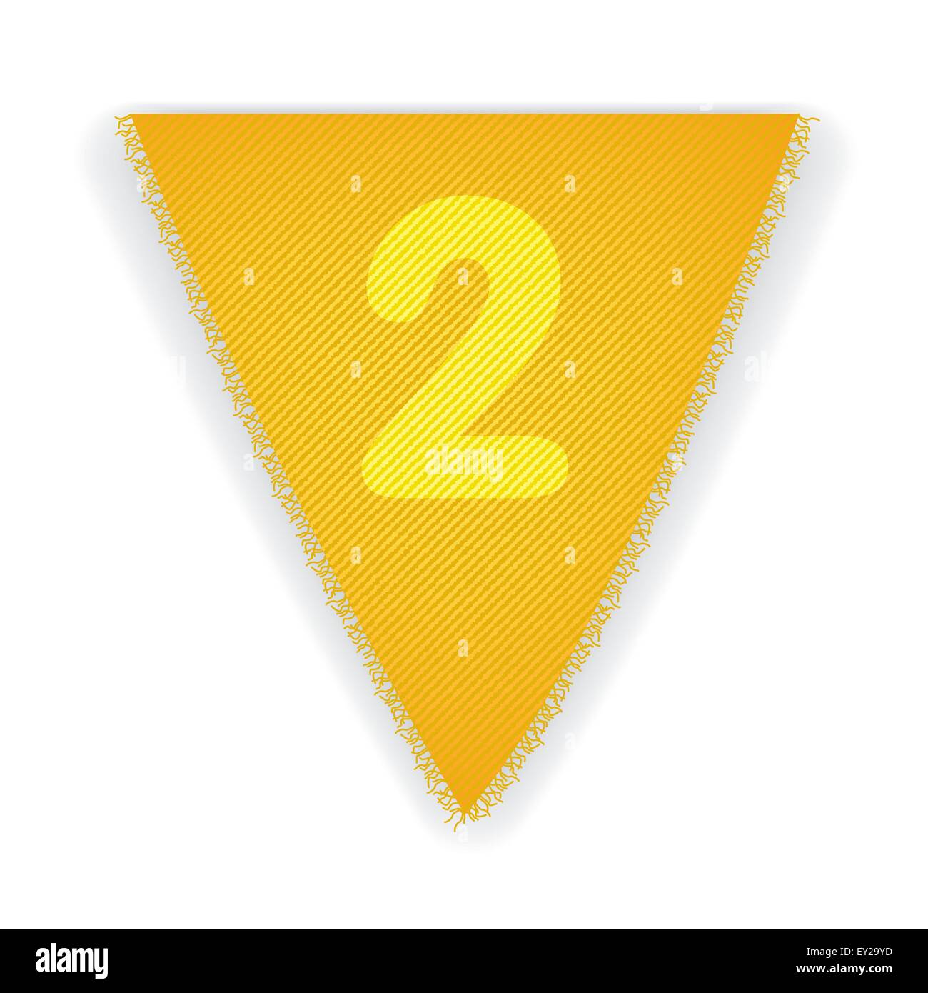 Bunting flag number 2 - eps 10 vector illustration Stock Vector Image ...