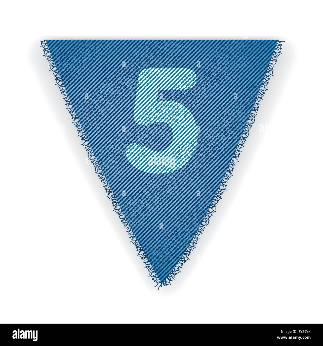 Bunting flag number 5 - eps 10 vector illustration Stock Vector Image ...