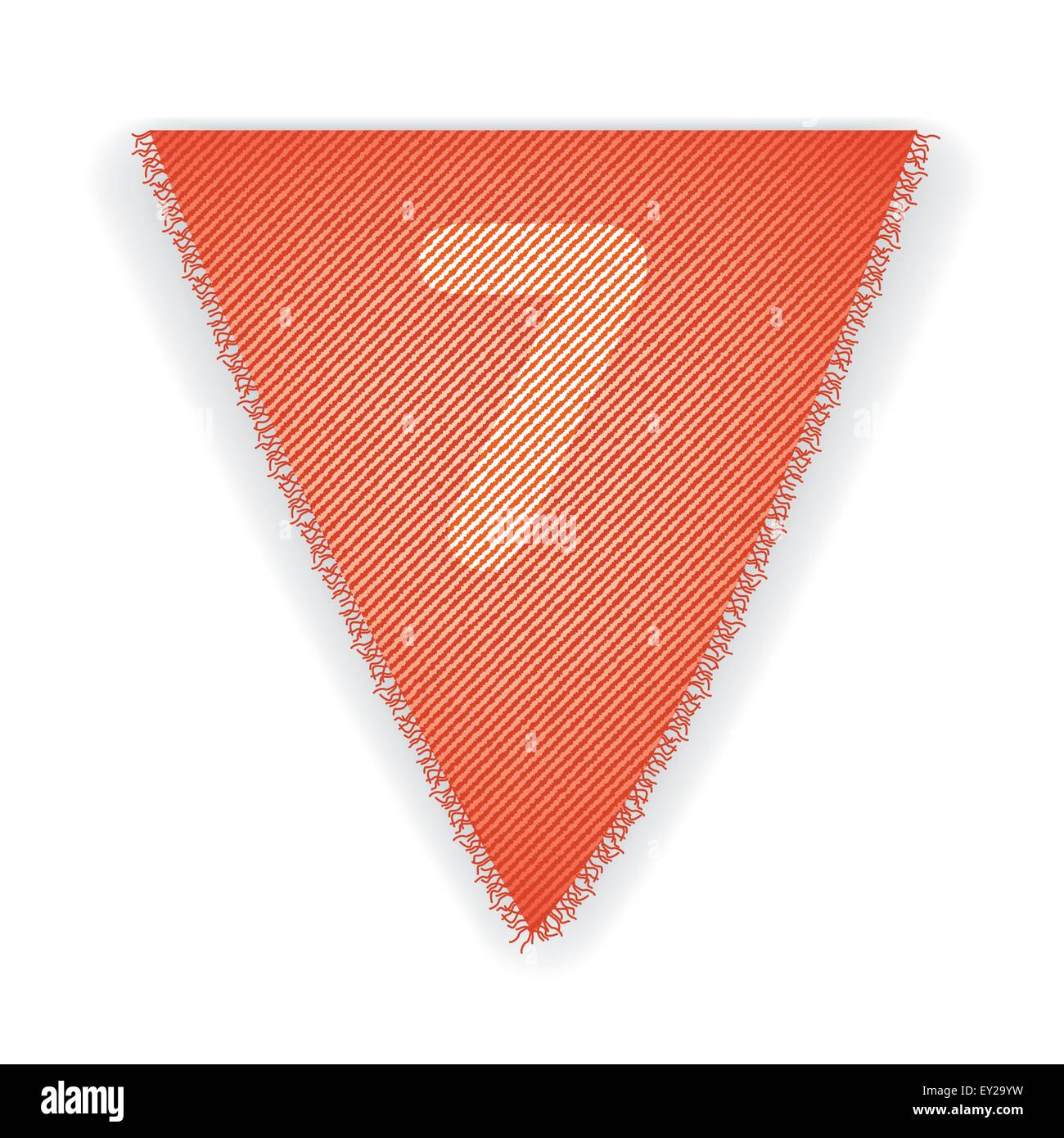 Bunting flag number 7 - eps 10 vector illustration Stock Vector Image ...