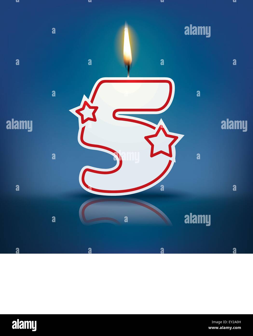 Number 5 candle hi-res stock photography and images - Alamy