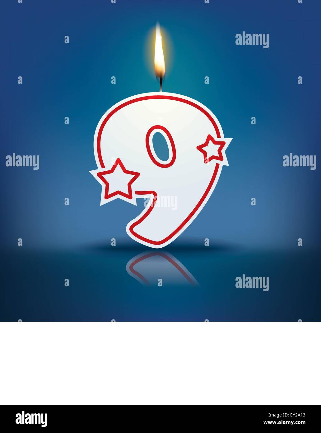 Number 9 birthday candle hi-res stock photography and images - Alamy