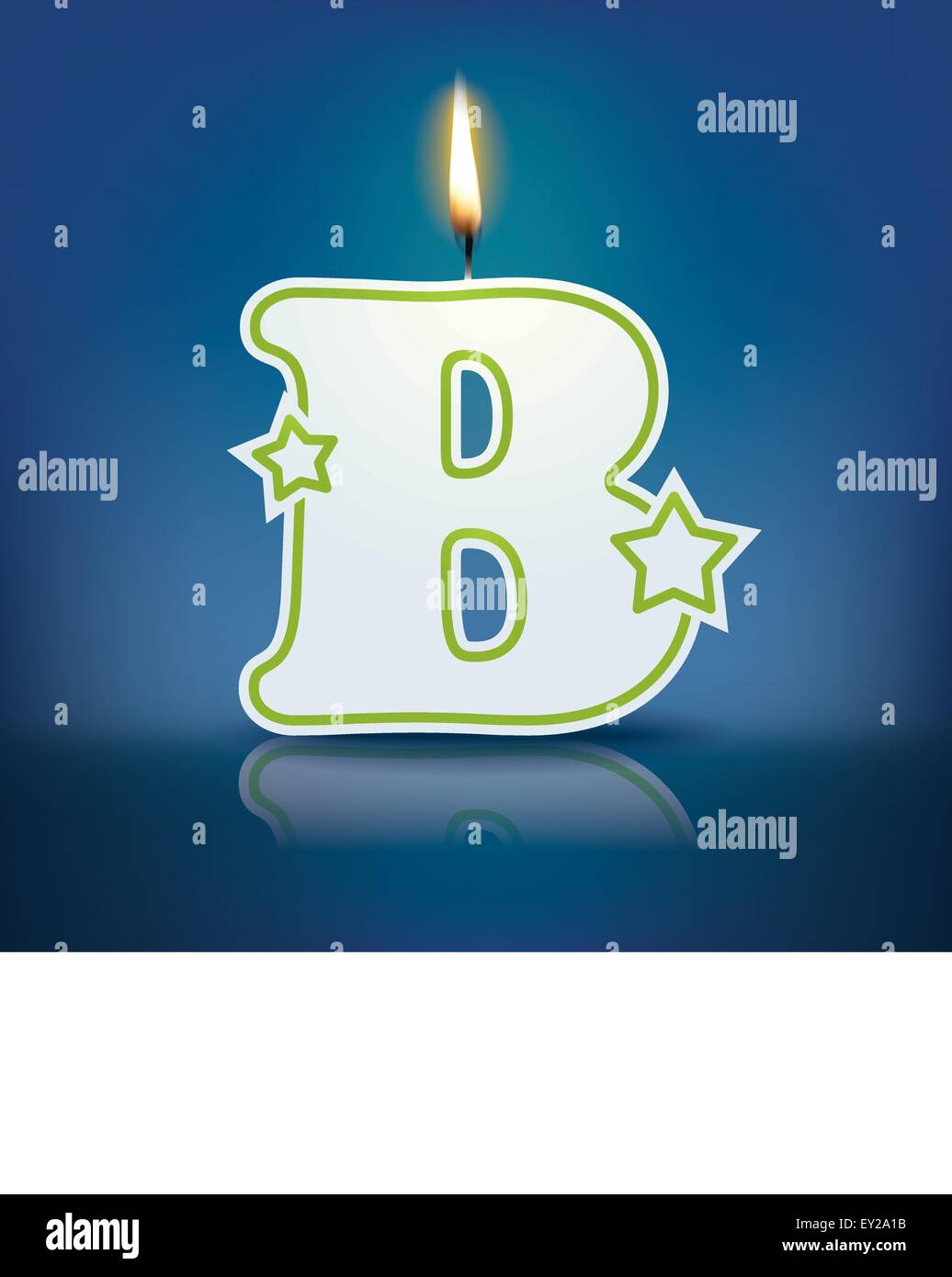 Candle letter B with flame - eps 10 vector illustration Stock Vector ...