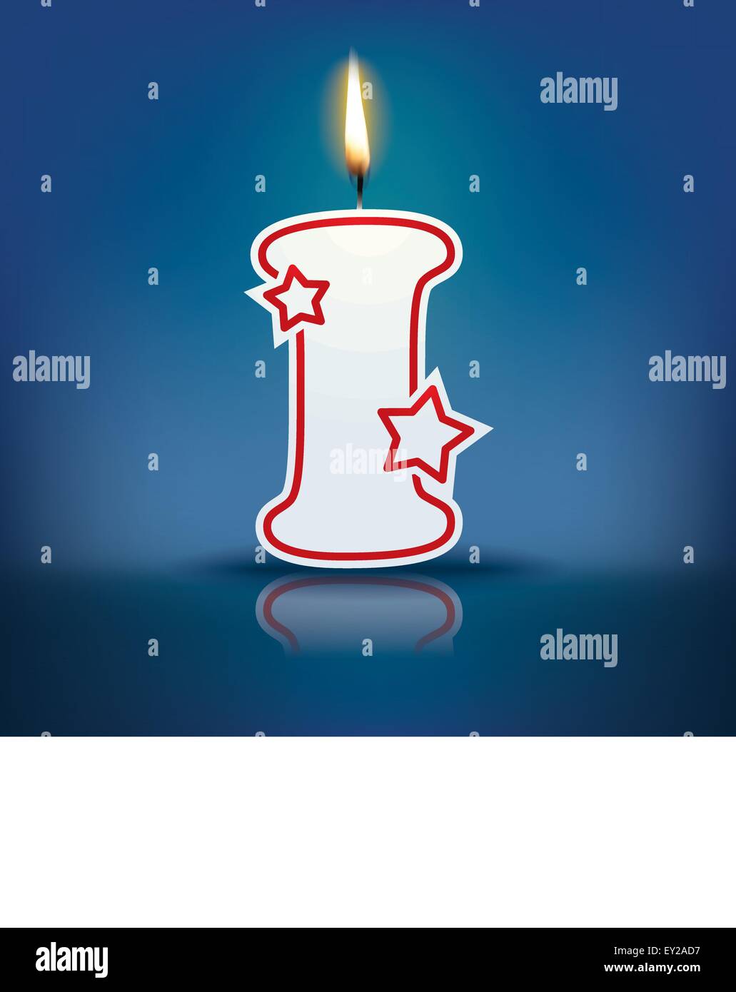 Candle letter I with flame - eps 10 vector illustration Stock Vector ...