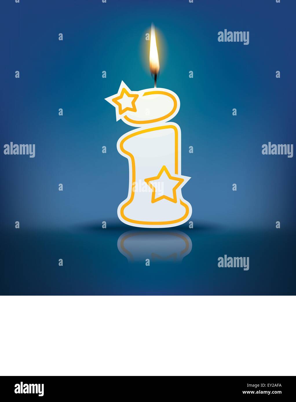 Candle letter i with flame - eps 10 vector illustration Stock Vector ...
