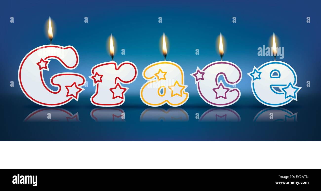 Grace In Bubble Letters