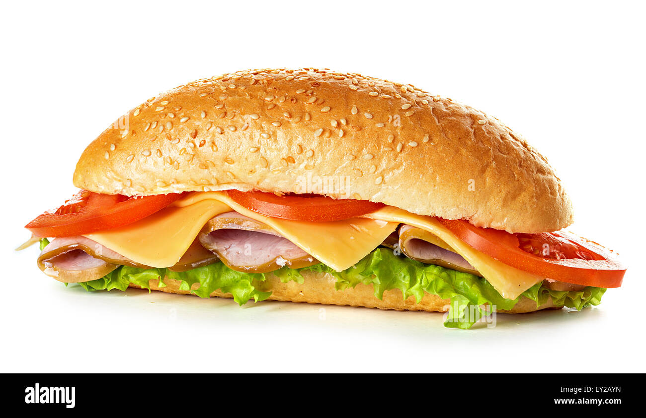 Ham sandwich green leaf salad hi-res stock photography and images - Alamy