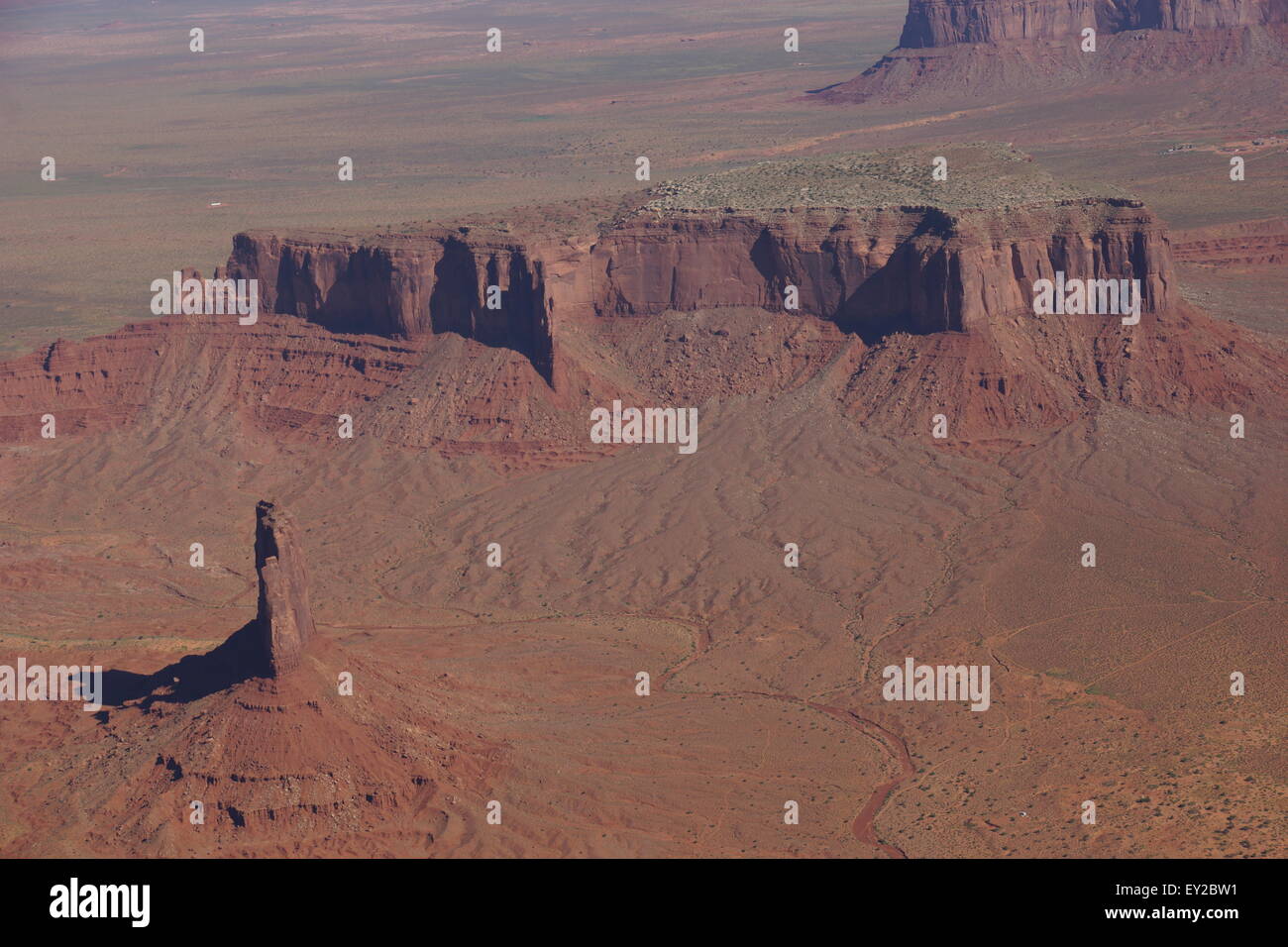 Flight over Monument Valley Stock Photo - Alamy