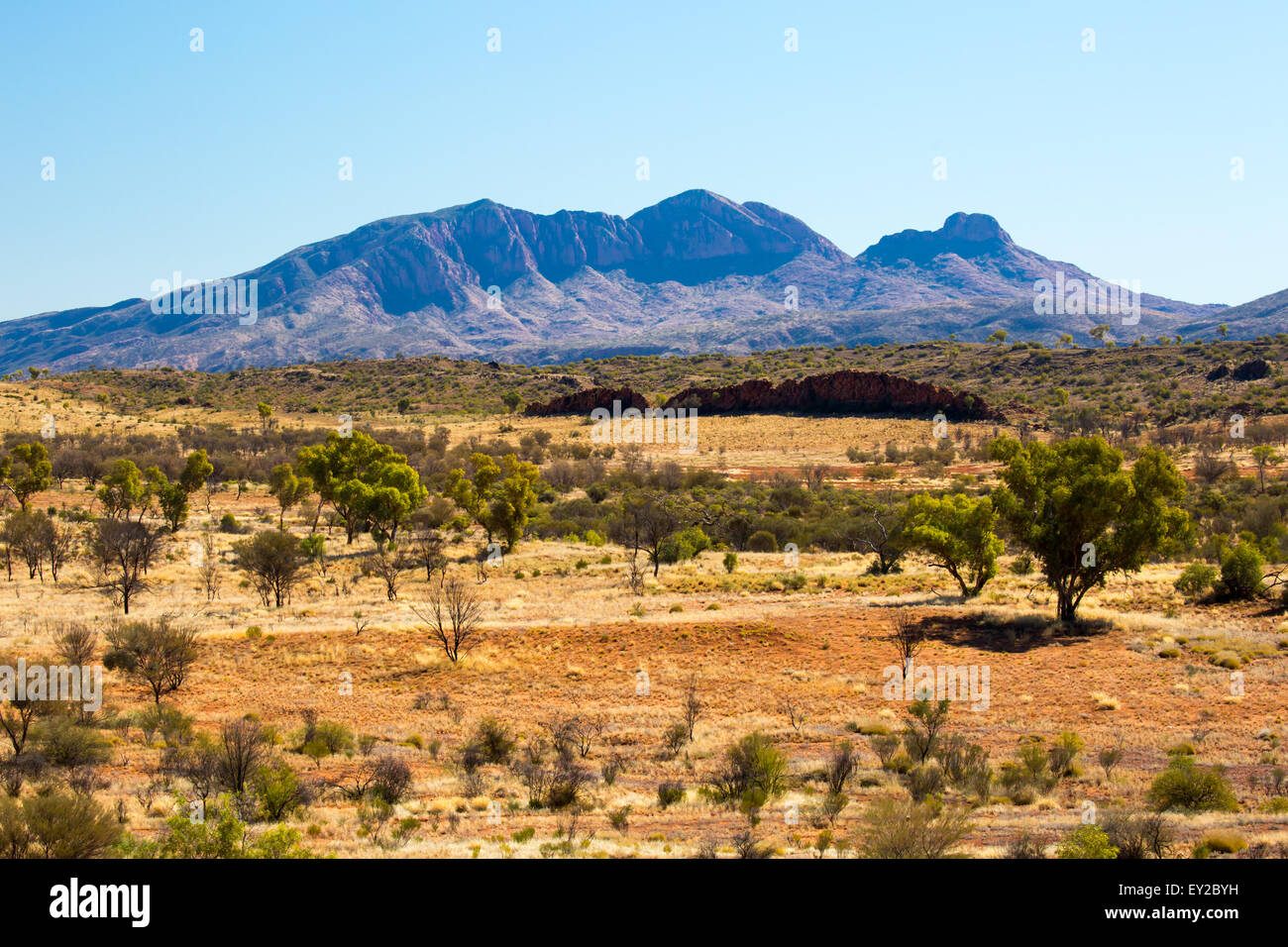Mt Zeil and surrounding land at Mt Sonder lookout near Glen Helen in ...