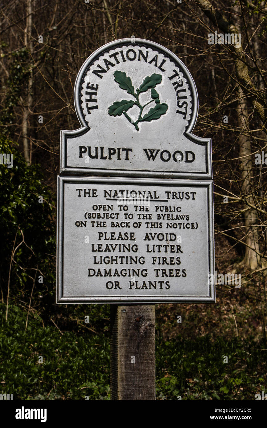 National Trust sign Stock Photo - Alamy