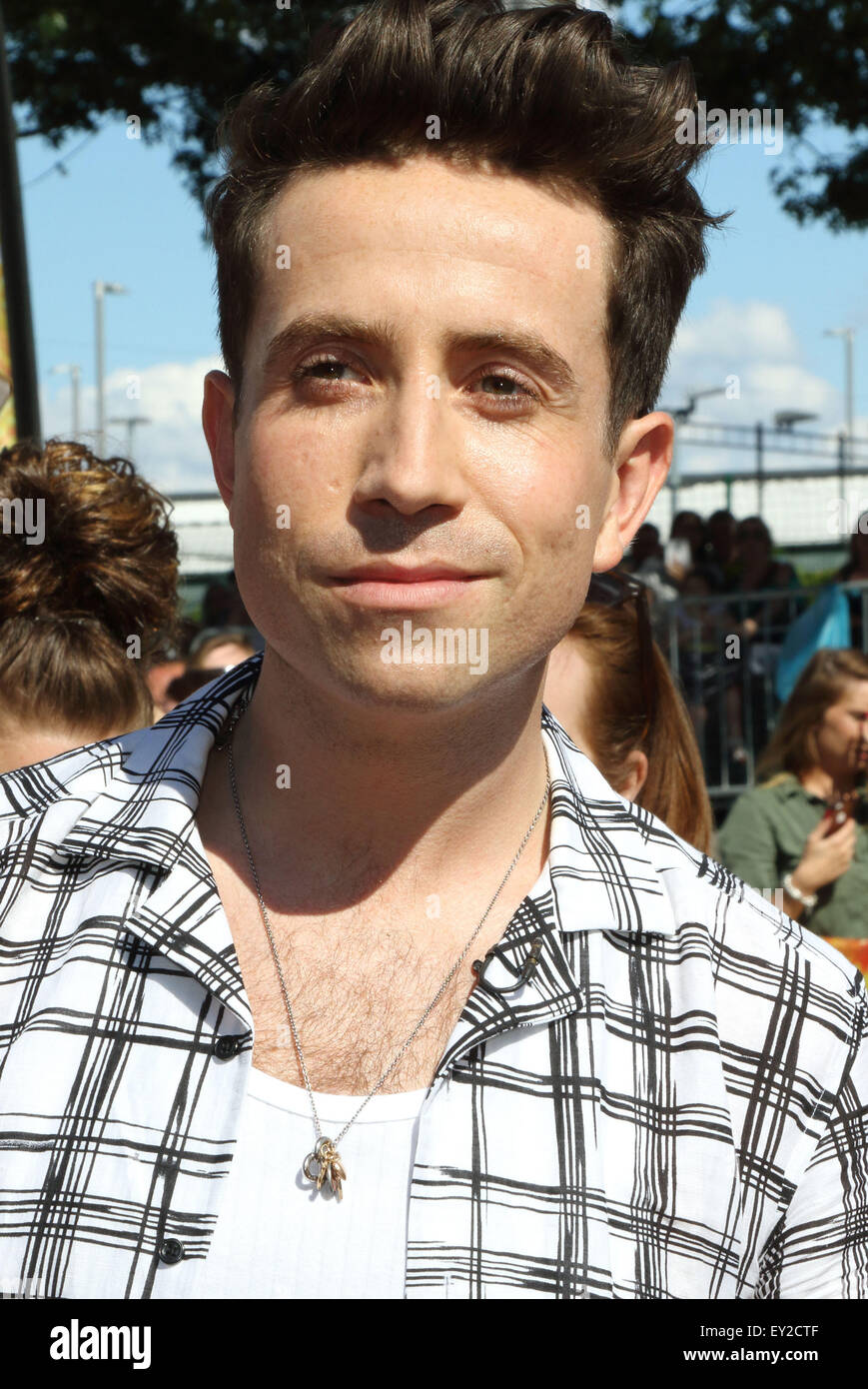 London, UK. 19th July, 2015. Nick Grimshaw at X Factor London Auditions ...