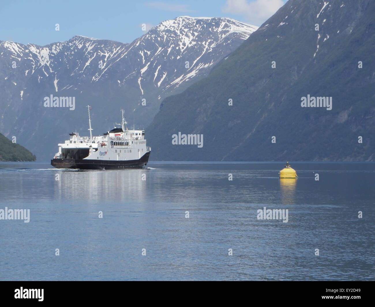 Norwegian Ferry crossing Fijord Stock Photo - Alamy
