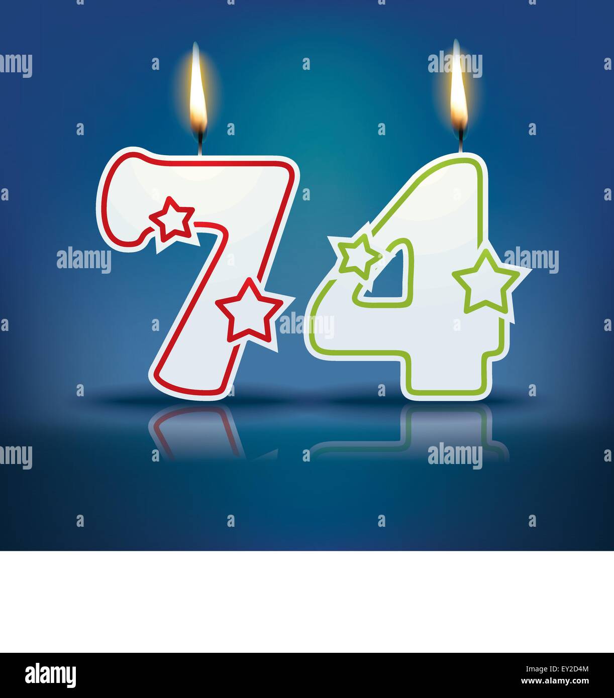 74 candle Stock Vector Images - Alamy