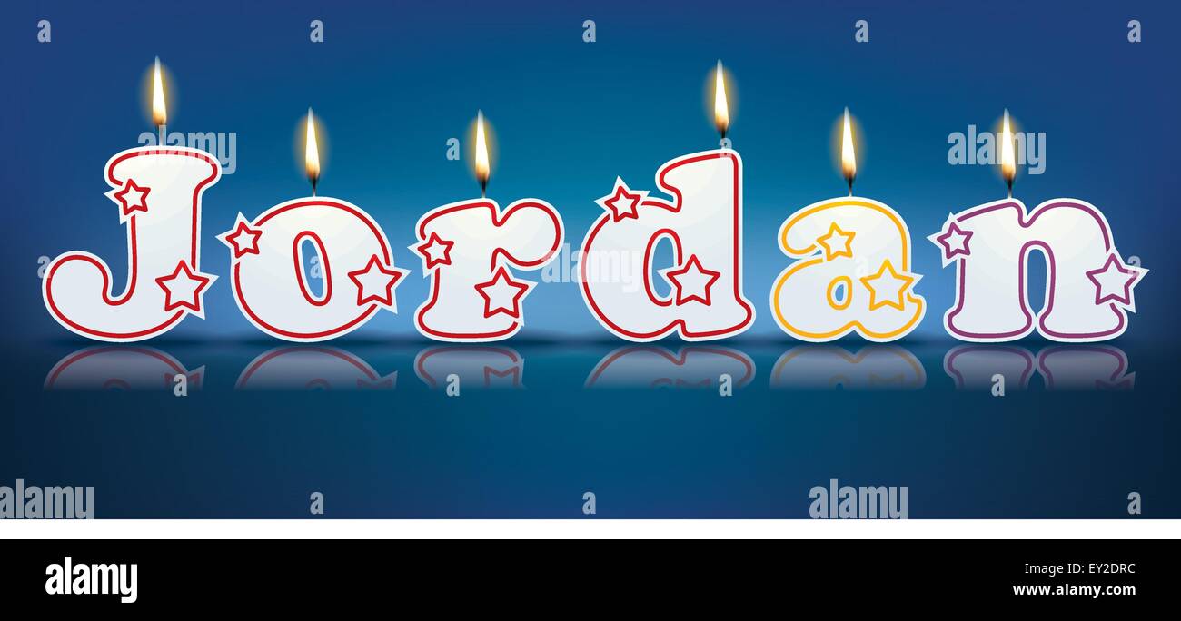 Jordan candle Stock Vector Images - Alamy