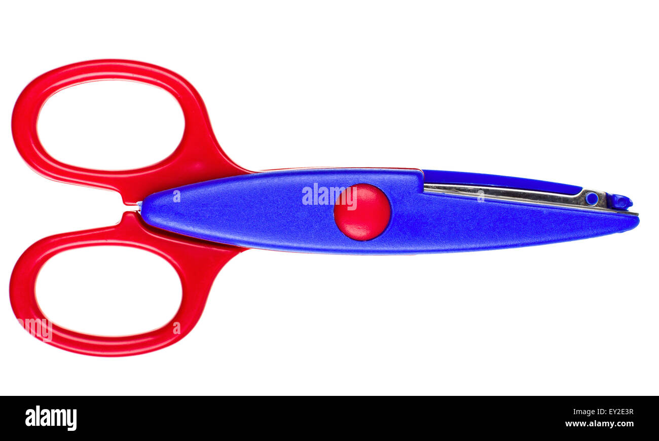 children's scissors isolated on white background Stock Photo - Alamy